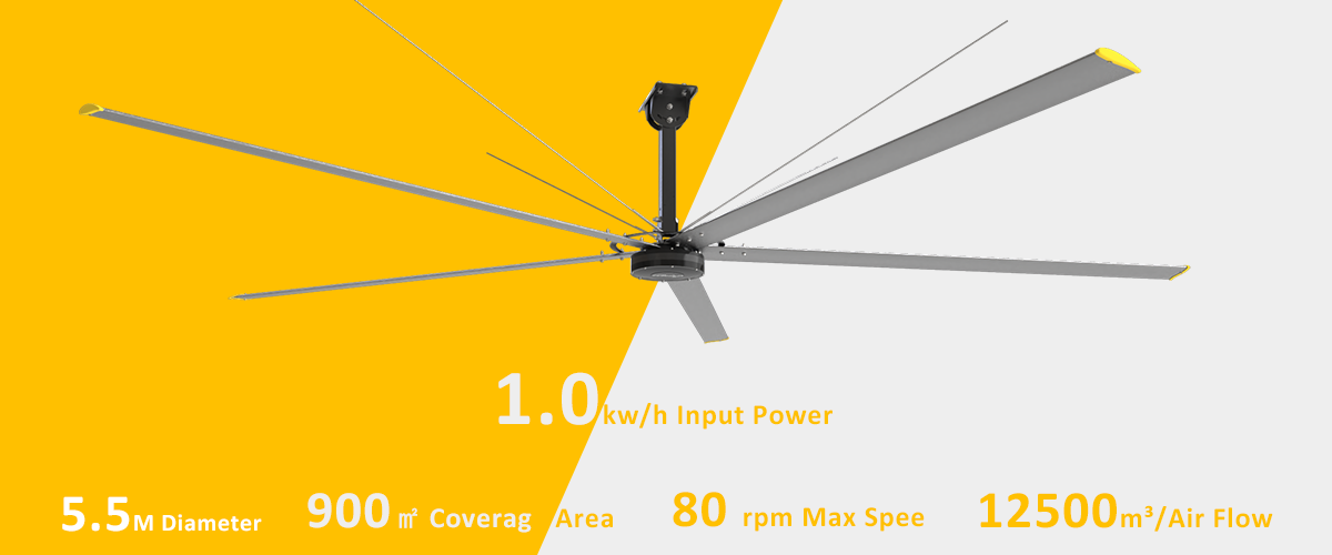 HVLS Fan – DM 5500 Manufacturer and Factory | Apogee